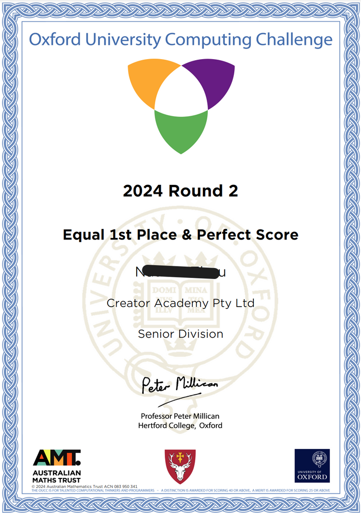 CA Kids Win 1st Place in Oxford University Computing Challenge Finals ...